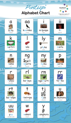 Language of the Month August 2024 - Pintupi – The National Museum of ...